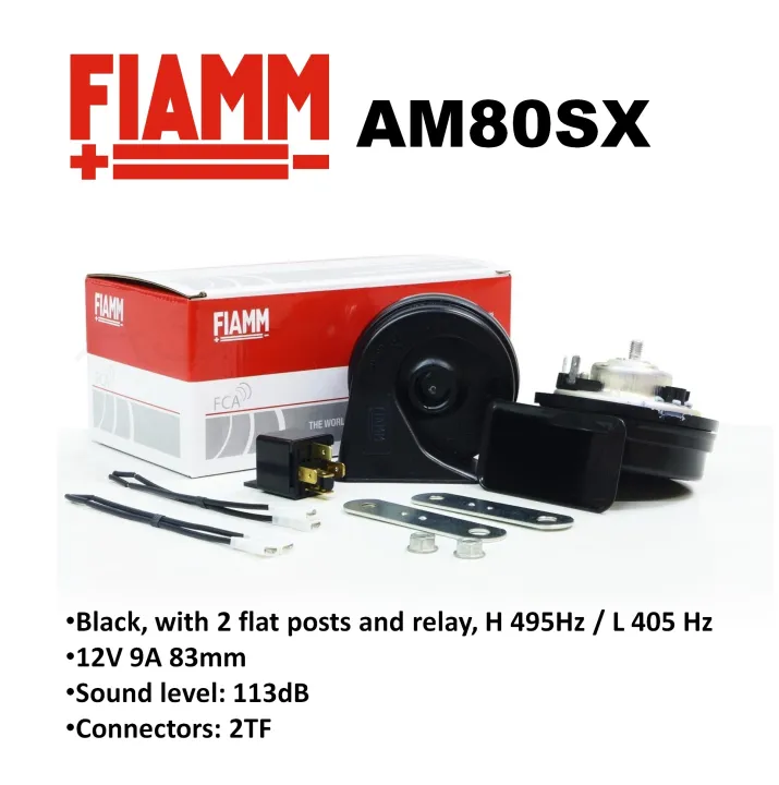 FIAMM AM80SX 2T Electromagnetic Snail Horn Part # 9325013 | Lazada PH