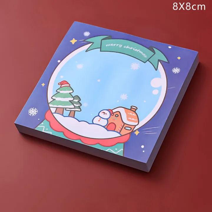 NineOne Peony 50 sheets Merry Christmas Sticky Notes Memo Pad Label ...