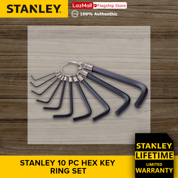 Stanley Hex Key Set Ring 10-Pc 1.5mm-10mm [Lifetime Warranty] | Lazada PH