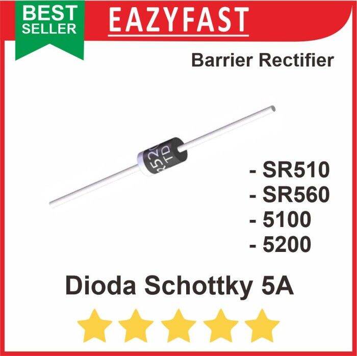 Dioda Schottky 5A 5 A SR510 SR560 SR5100 SR5200 SR Barrier Diode ...