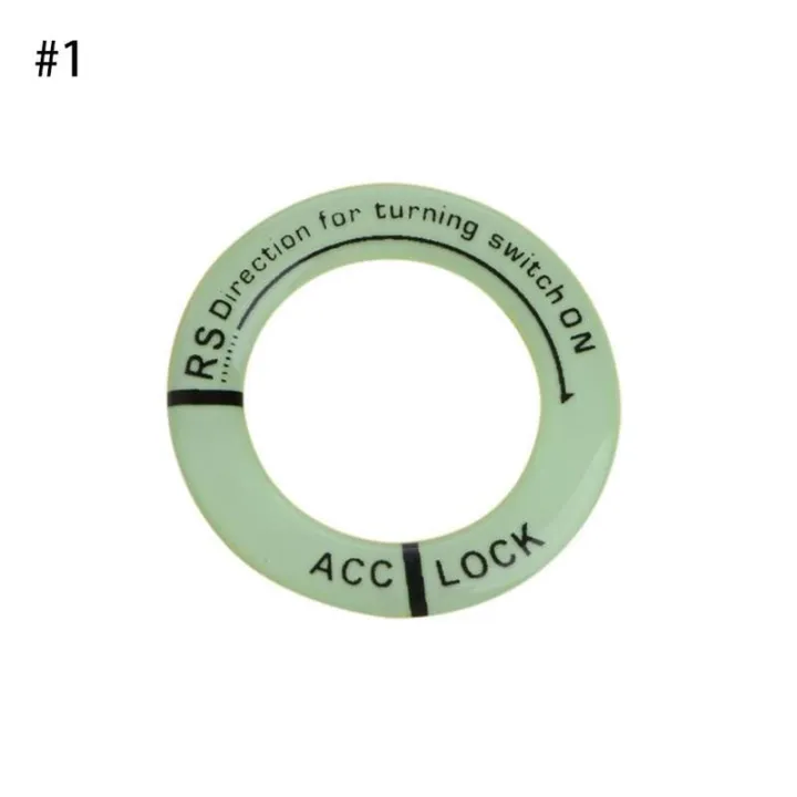 3.4x3.4cm LED Luminous Car Ignition Key Hole Ring Coil X9V4 K1D5 K3K0 ...