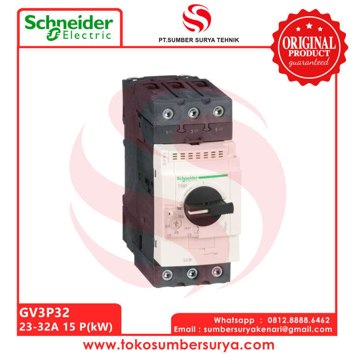 Motor Circuit Breaker GV3P32 Saklar Listrik ON OFF SNI Asli Ori ...