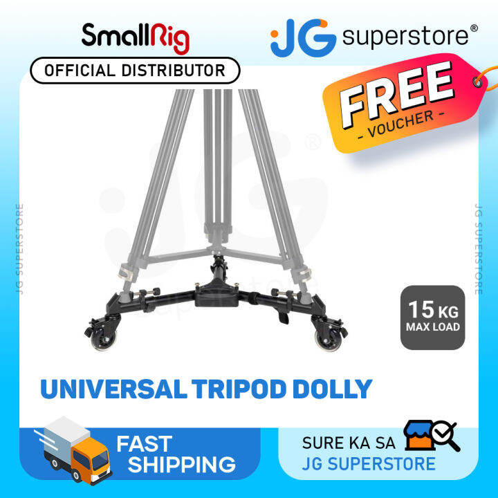 SmallRig Universal Aluminum Tripod Dolly with Large Rotating Wheels ...