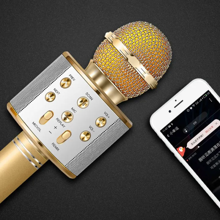 100 Original WS858 Wireless Bluetooth Microphone WS-858 Karaoke Speaker | Lazada PH