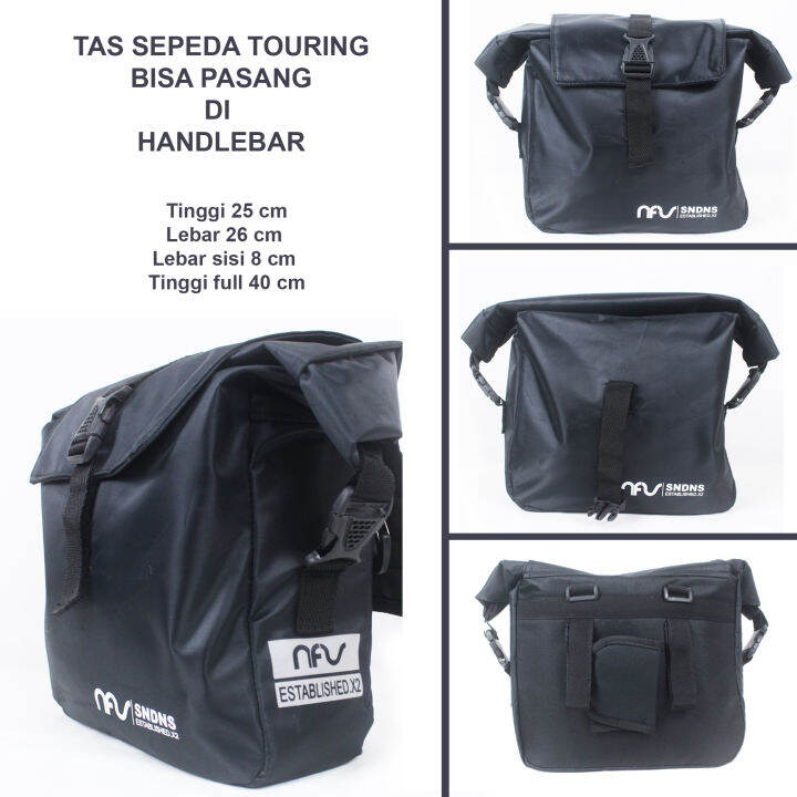 TAS SEPEDA TOURING || TAS PANNIER SEPEDA || TAS HANDLEBAR SEPEDA LIPAT TR.2 | Lazada Indonesia