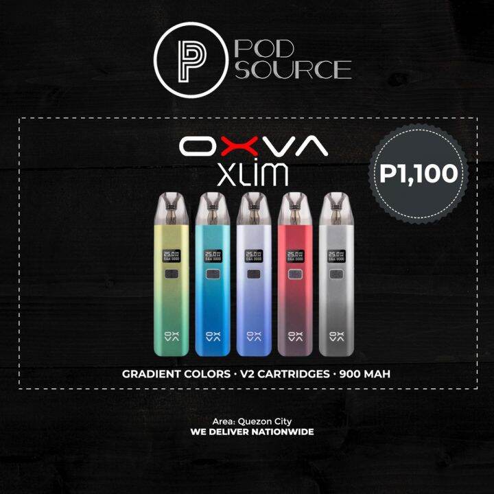 [AUTHENTIC] OXVA Xlim V1, V2 Pod Kit 900 mAh with 3 Months Waranty c/o OXVA Philippines | Lazada PH