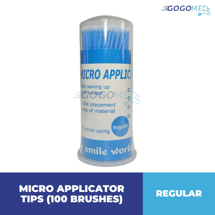 Dental Disposable Micro Applicator Tips Brush Medical Grade Regular Blue 100's | Lazada PH