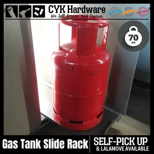 Soft Close Gas Tank Holder Kitchen Cabinet Gas Cylinder roller Slide ...