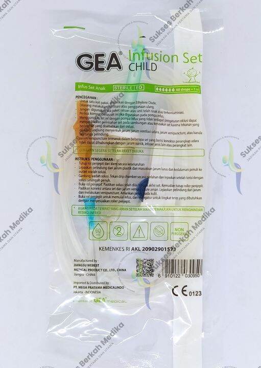 Infusion Set Anak / Selang Infus Anak GEA | Lazada Indonesia