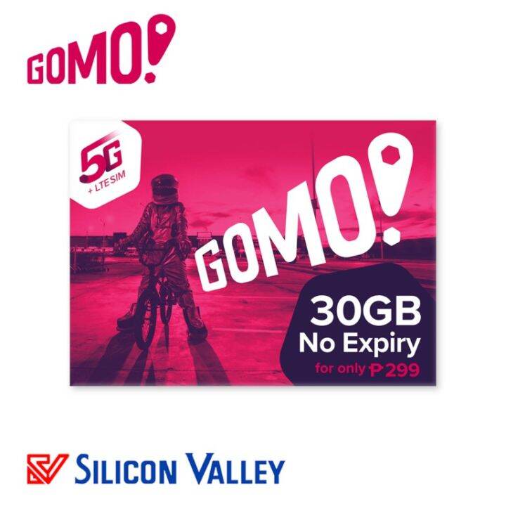 Gomo Prepaid Sim Globe 5G+LTE Sim 30Gb No Expiry | Lazada PH