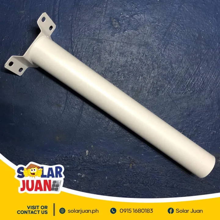 Solar Juan White Steel Arm Bracket With Clamp and Screws for LED Solar ...