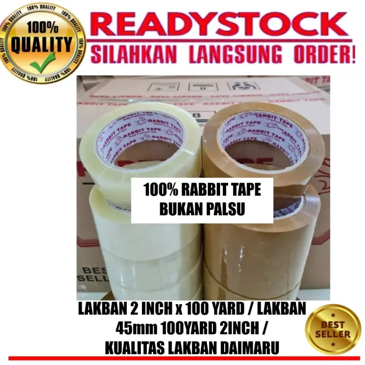 LAKBAN 2 INCH x 100 YARD / LAKBAN 45mm 100YARD 2INCH / KUALITAS LAKBAN ...