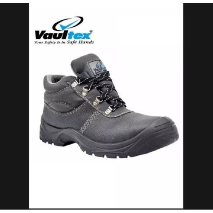 Vaultex Men's Breathable High Cut Steel Toe Cap Work Safety Shoes ...