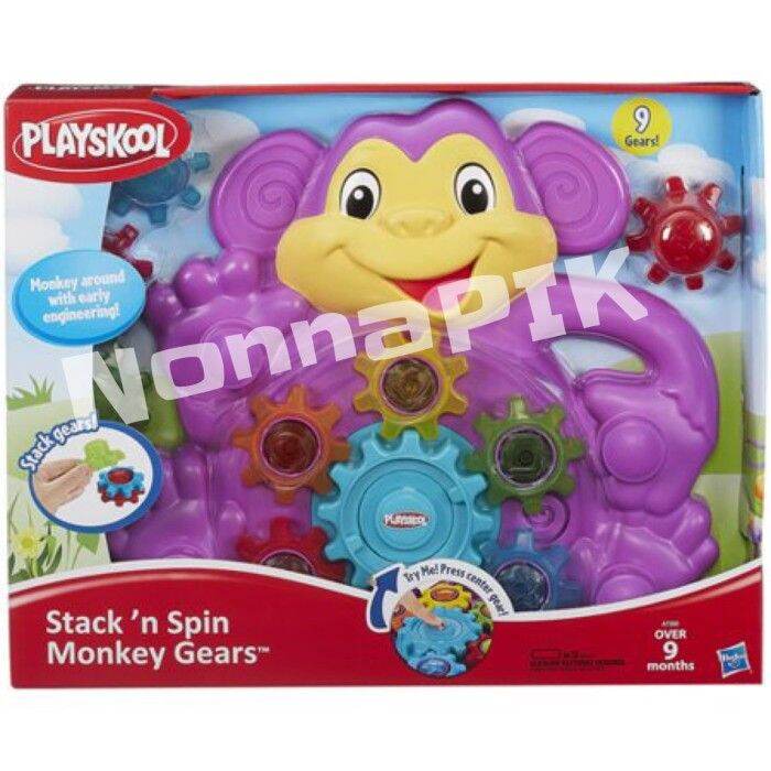 Stack N Spin Monkey Gear Playskool Hasbro Original | Lazada Indonesia