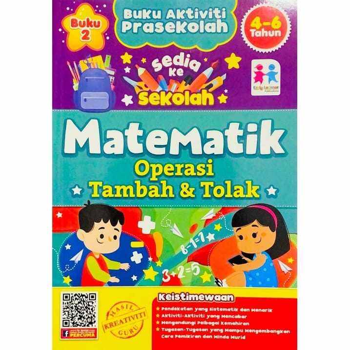 Buku Aktiviti Matematik Prasekolah (operasi tambah dan tolak) | Lazada