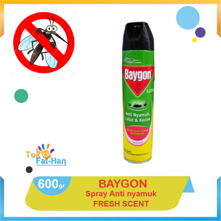 BAYGON YELLOW FRESH SCENT 600 ML / Baygon Anti Nyamuk / Baygon Spray ...