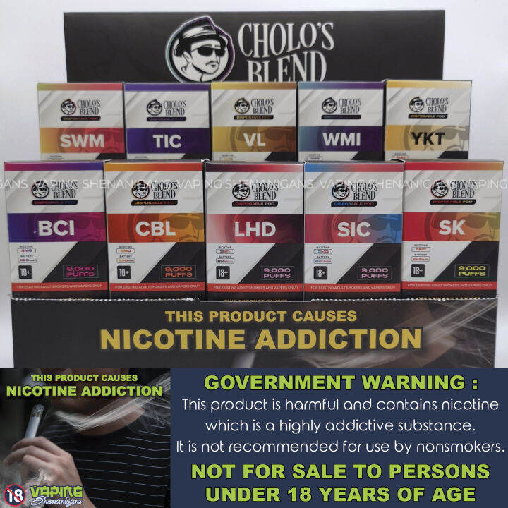 Cholo's Blend Disposable Pod 9k 9000 Puffs | Lazada PH