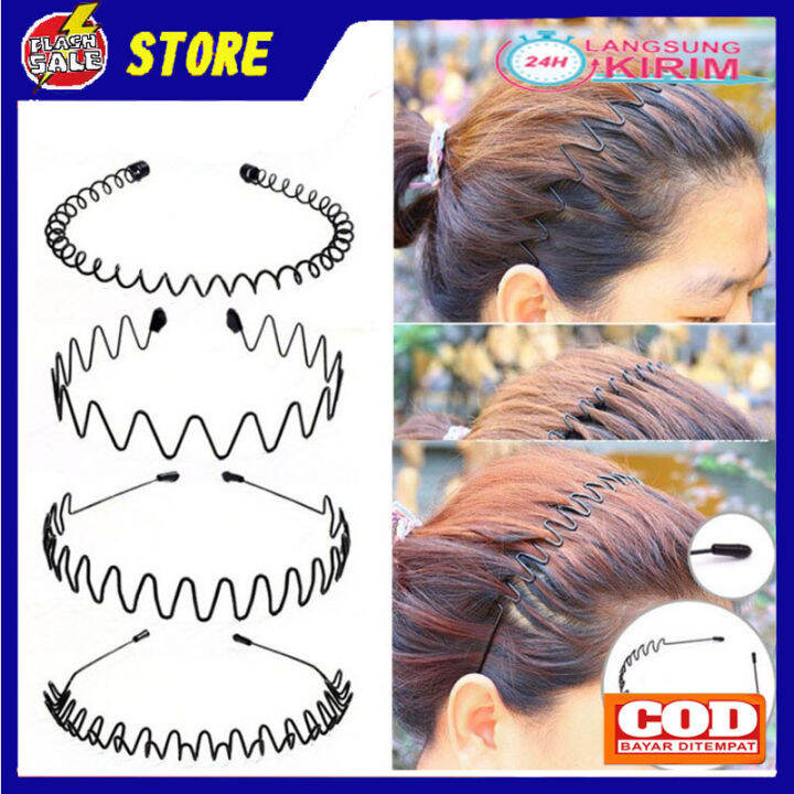 [Flashsale] Bando Gelombang Korean Style Bando Wave Rambut Bando Kawat ...