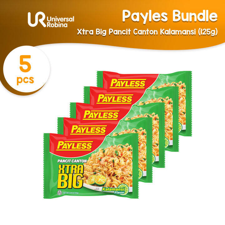 5 x Payless Xtra Big Pancit Canton Kalamansi (125g) | Lazada PH