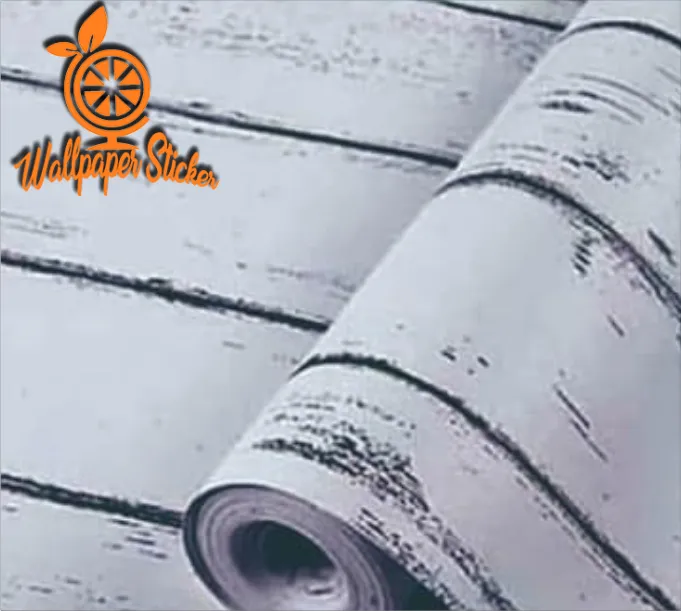 Wallpaper Stiker Wallpaper Dinding Motif Kayu Putih Premium Higth