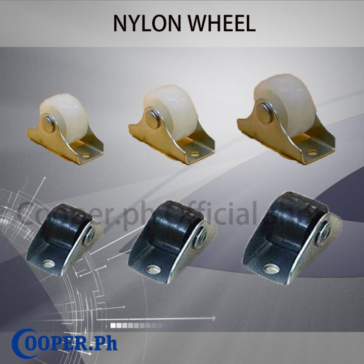 NYLON CASTER WHEEL FIXED WHITE / BLACK | Lazada PH