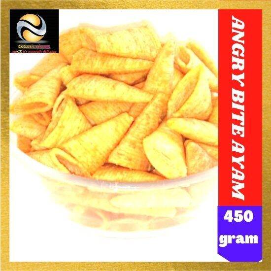 KEROPOK ANGRY BITE AYAM SUPER SNACK 400G | Lazada