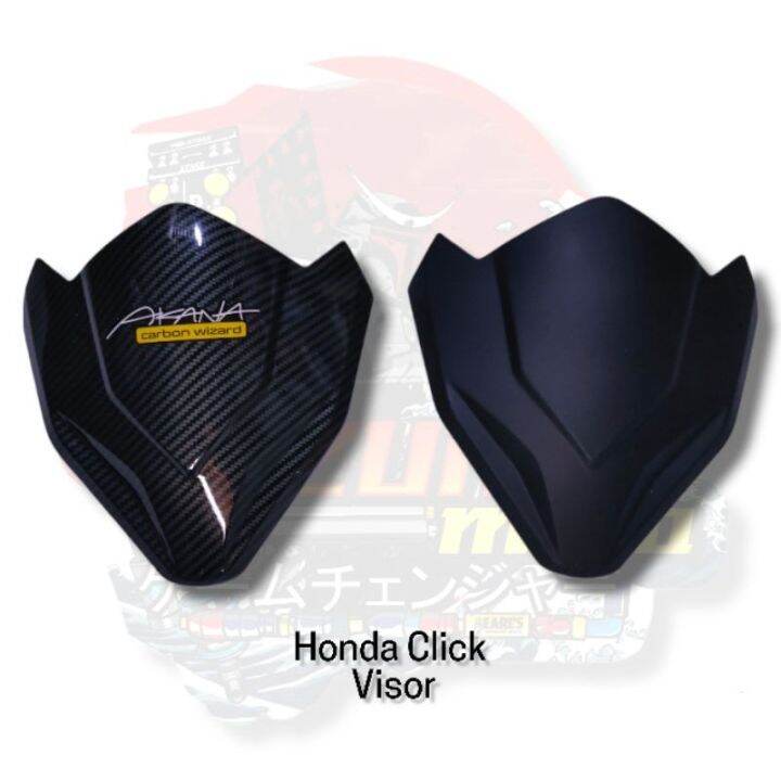 Visor for Honda click v2 (Available in black carbon Akana) | Lazada PH