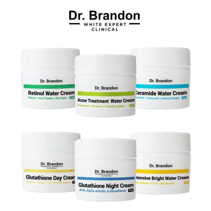 Dr Brandon Cream Glutathione Retinol Intensive Ceramide Acne | Lazada ...