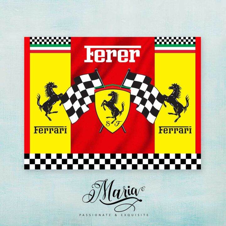 Ferrari Birthday Banner Birthday Decoration for Boys | Lazada PH