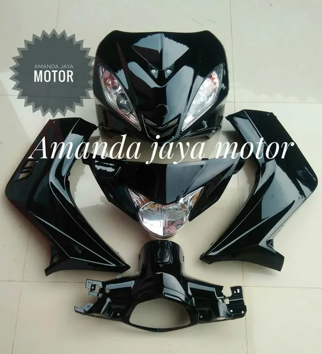 cover body Jupiter MX lama ful bagian depan hitam plus replektor ...