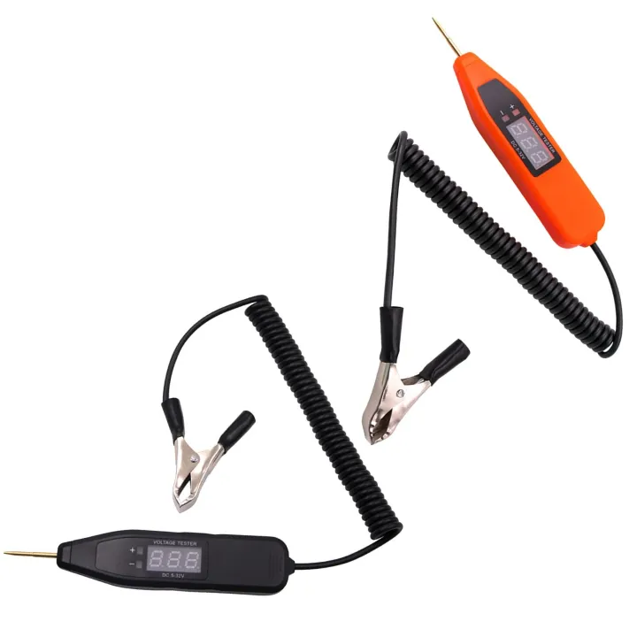 Circuit Tester Long Probe Pen Digital Display Voltage Tester Electric ...