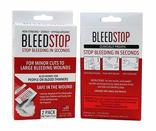 BleedStop™ First Aid Powder for Blood Clotting, Trauma Kit, Blood ...