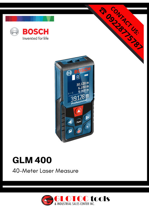 BOSCH 40-Meter Laser Measure GLM 400 | Lazada PH