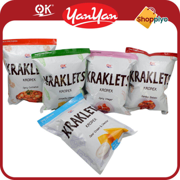OK Yan Yan Kraklets Kropek Flavoured Snack 320g | Lazada PH