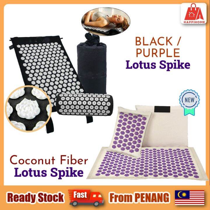 Yoga Spike Mat to Relieve Muscle Pain Coconut Fiber Mat Acupressure ...