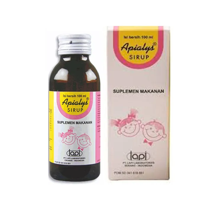 Apialys Syr 100ml | Apialys drop 10 ml / Multivitamin Anak | apialys ...