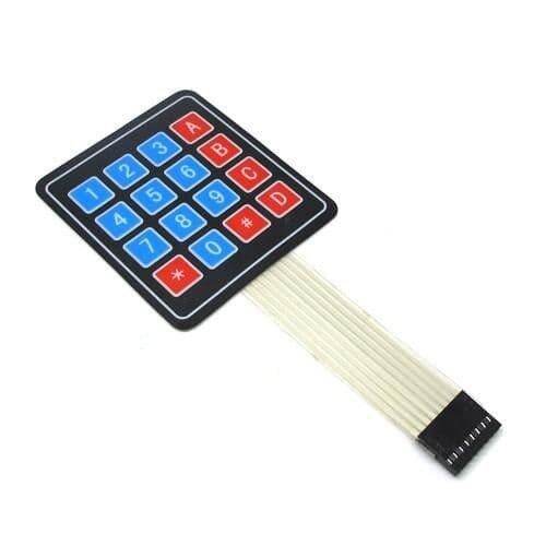 Keypad 4x4 Membran Matrix 12 tombol untuk Arduino / Pertamini / Pom ...