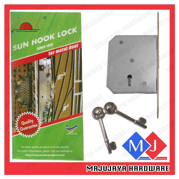 SUN HOOK Lock For Metal Door 单勾门锁 HL-001 Handle Entrance Iron Door Gate ...