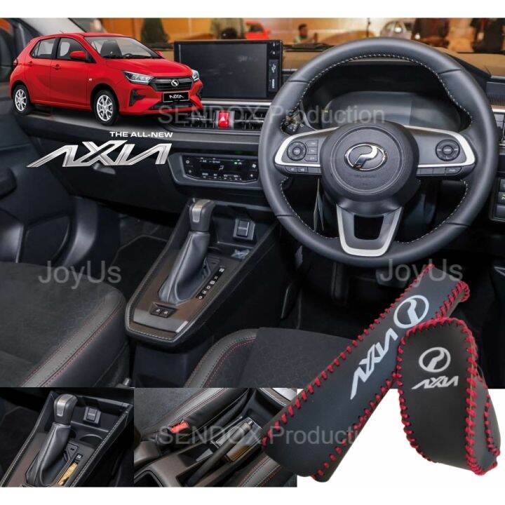 Perodua Axia 2023 2024 Gear Knob Handbrake Leather Cover Gear Cover New ...