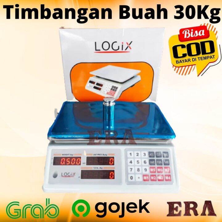 Logix - Timbangan Digital Swalayan 30Kg Digital Computing Scale 30 Kg Timbangan Buah Sayur ...