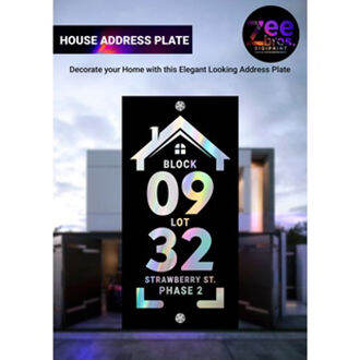 House Address Plate (Design B) ZEE Bros. DigiPrint | Lazada PH