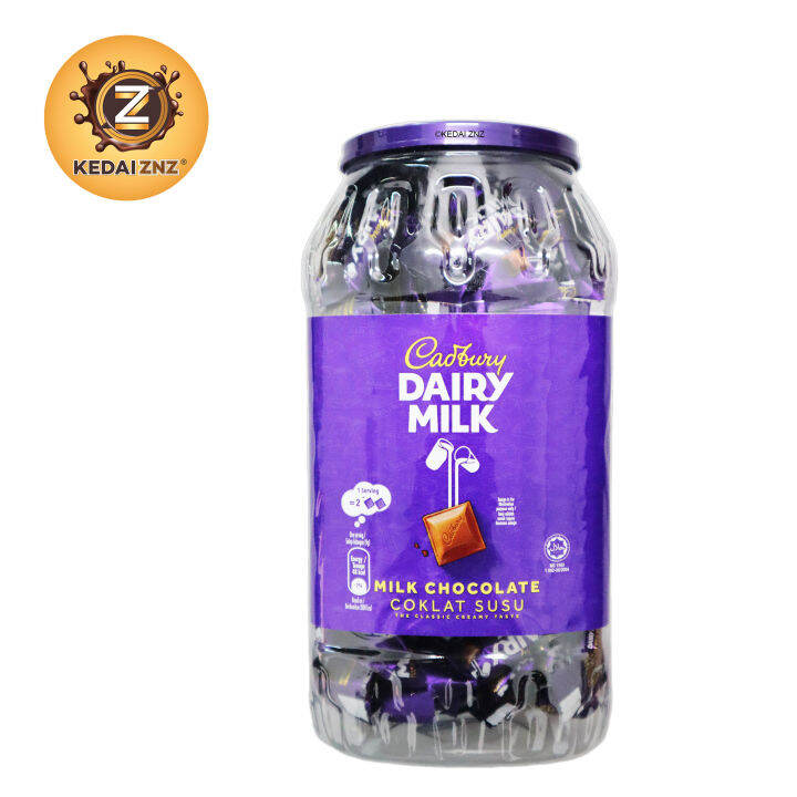 Chocolate Cadbury Dairy Milk Chocolate Mini Bites Bottle 405g Coklat ...