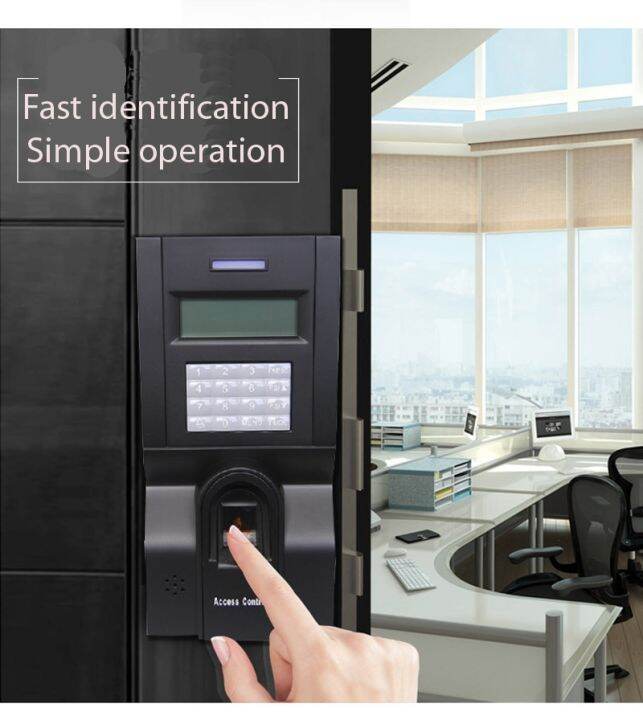 ZK F8 Fingerprint Access Control Machine Optional 125Khz RFID Card TCP/IP Time Attendance Door ...