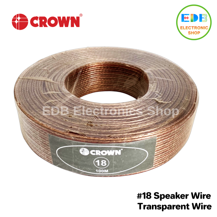Original Crown 1 roll Speaker Wire #18 100 meters #18 Speaker Wire ...