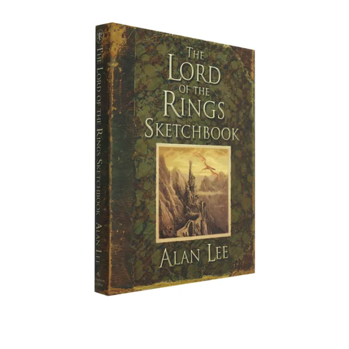English original Lord of the rings sketchbook paper Alan Lee's ring ...