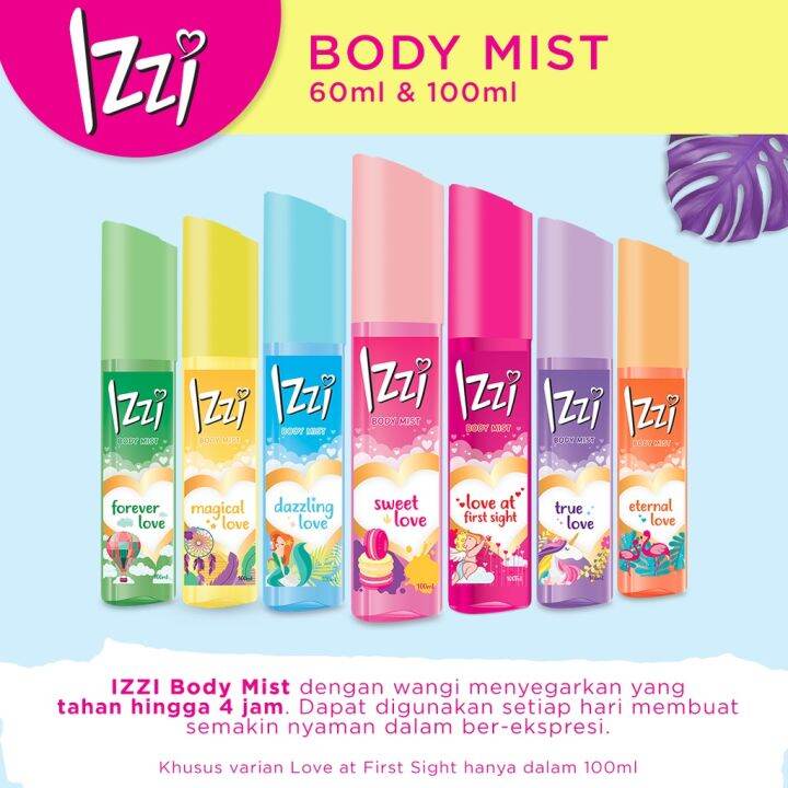 [ORIGINAL] IZZI Body Mist Sweet Love / IZZI Body Mist True Love / IZZI ...