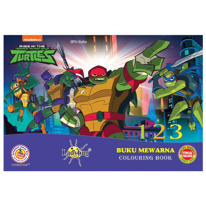 Teenage Mutant Ninja Turtles 123 Colouring Book EF11 SERIES | Lazada