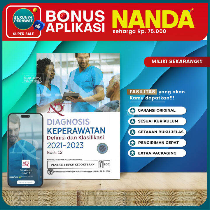 (ORIGINAL) DIAGNOSIS KEPERAWATAN NANDA 2021-2023 Edisi 12 | Lazada Indonesia