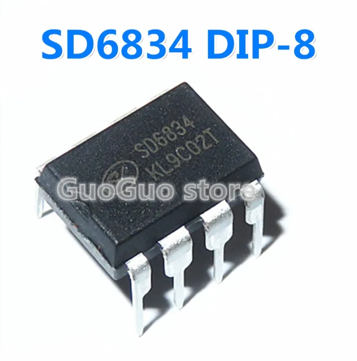 10pcs Original SD6834 DIP-8 SD6834B DIP8 LCD power control chip IC ...