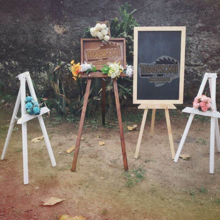 STANDING TRIPOT 120CM KAYU KAKI PENYANGGA PAPAN TULIS KAPUR DEKORASI ...